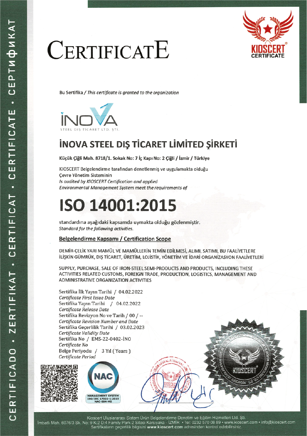 İNOVA STEEL – Demir ve Çelikte Yüksek Kalitede Ürünler