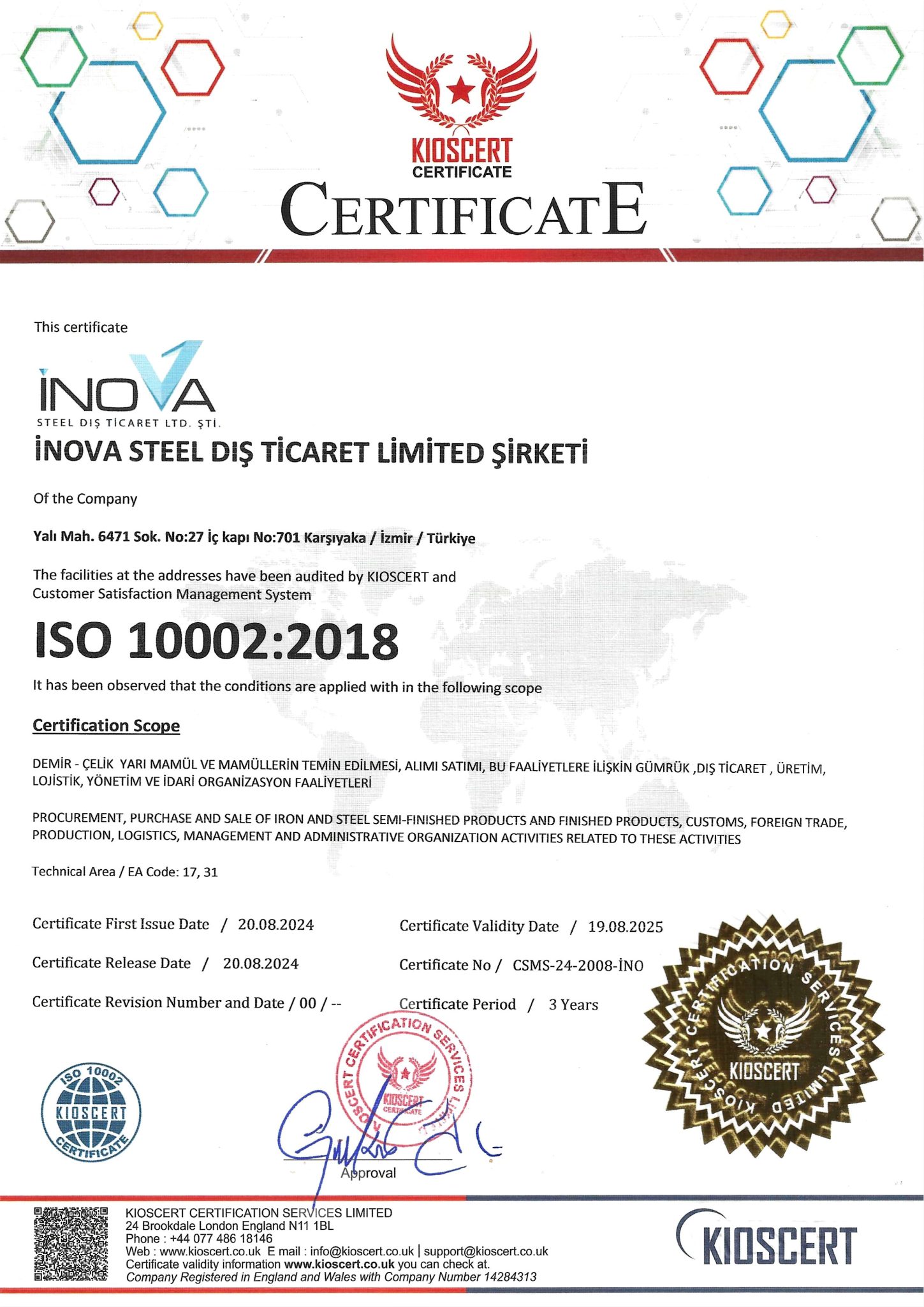 İNOVA STEEL – Demir ve Çelikte Yüksek Kalitede Ürünler